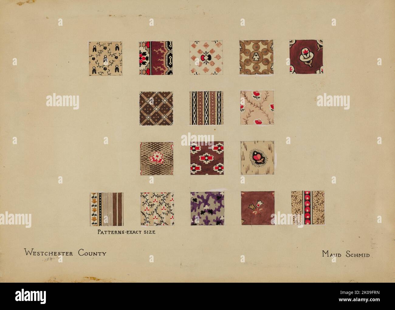 Friendship Quilt-Patchwork Section, c. 1936 Stock Photo - Alamy