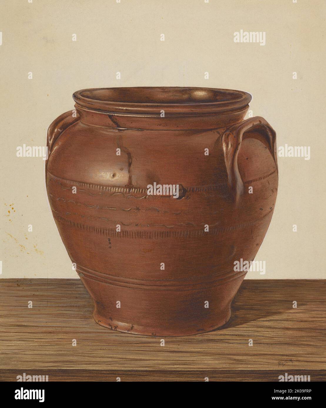 Two Handled Jar - Stoneware, c. 1939 Stock Photo - Alamy