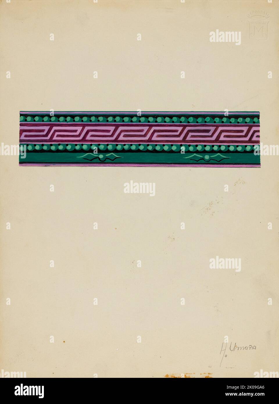 Wall Paper Border, c. 1936 Stock Photo - Alamy