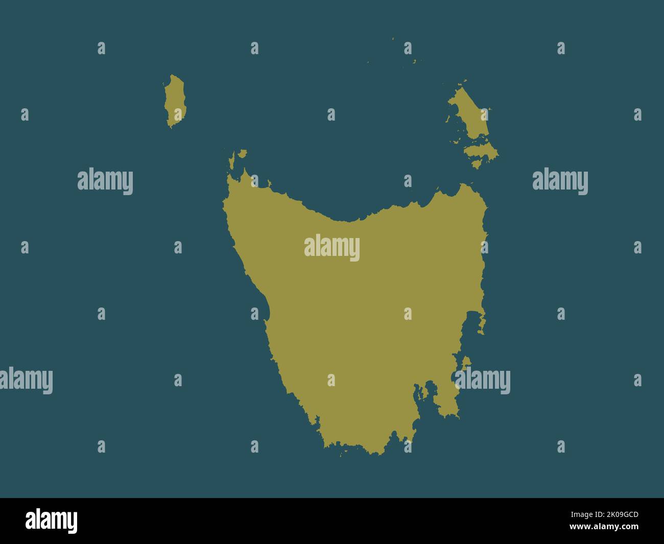 Tasmania outline hi-res stock photography and images - Alamy