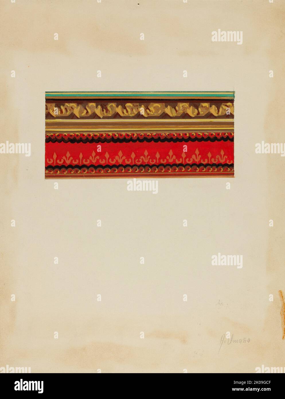 Wall Paper Border, c. 1937 Stock Photo - Alamy