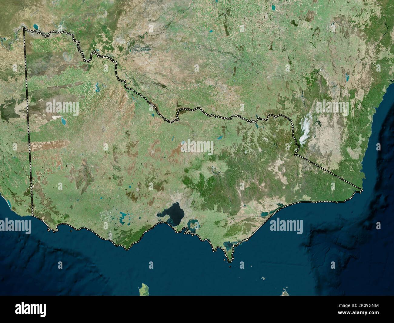 Victoria, state of Australia. High resolution satellite map Stock Photo - Alamy