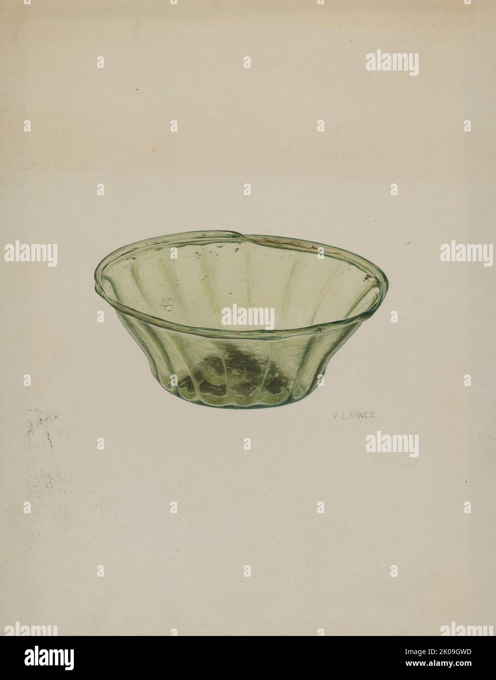 Glass Bowl, c. 1940 Stock Photo - Alamy