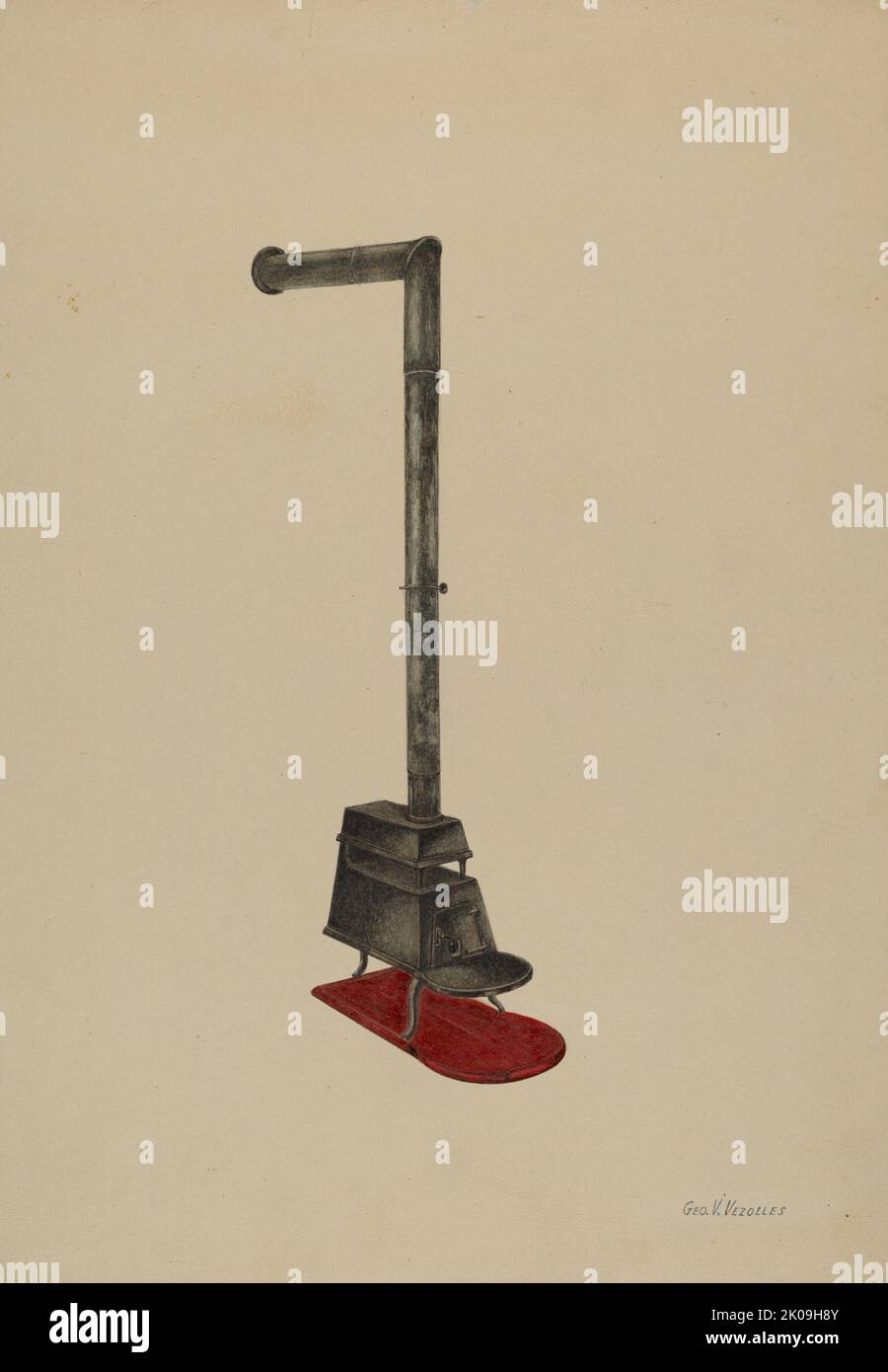 Shaker Stove, c. 1937 Stock Photo - Alamy