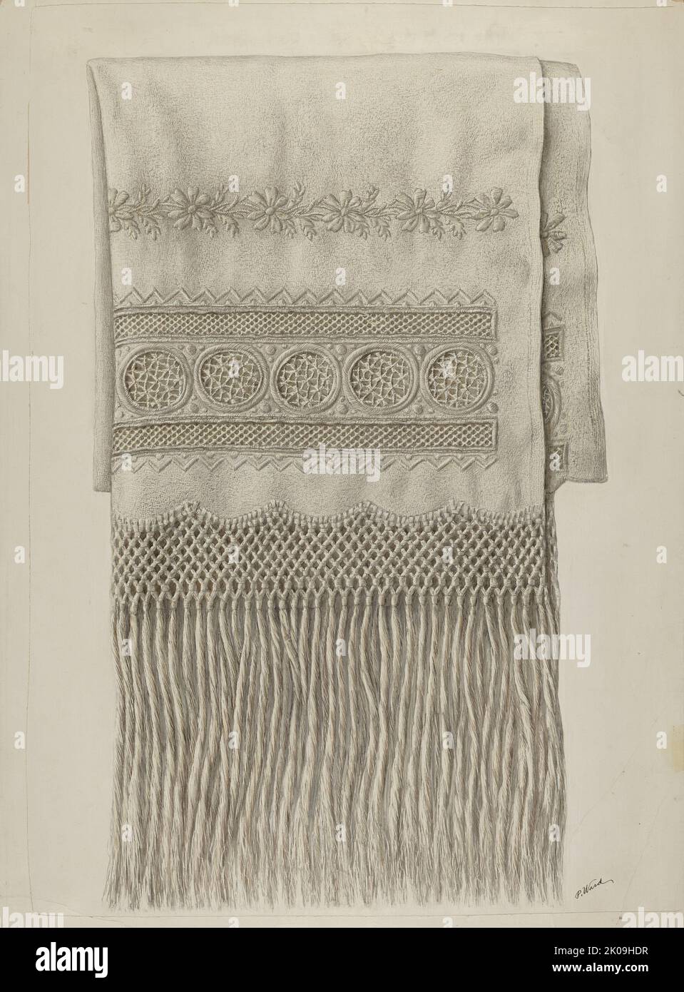 Embroidered Cloth, c. 1939 Stock Photo - Alamy