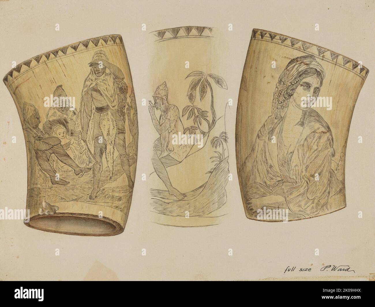 Engraved scrimshaw hi-res stock photography and images - Alamy