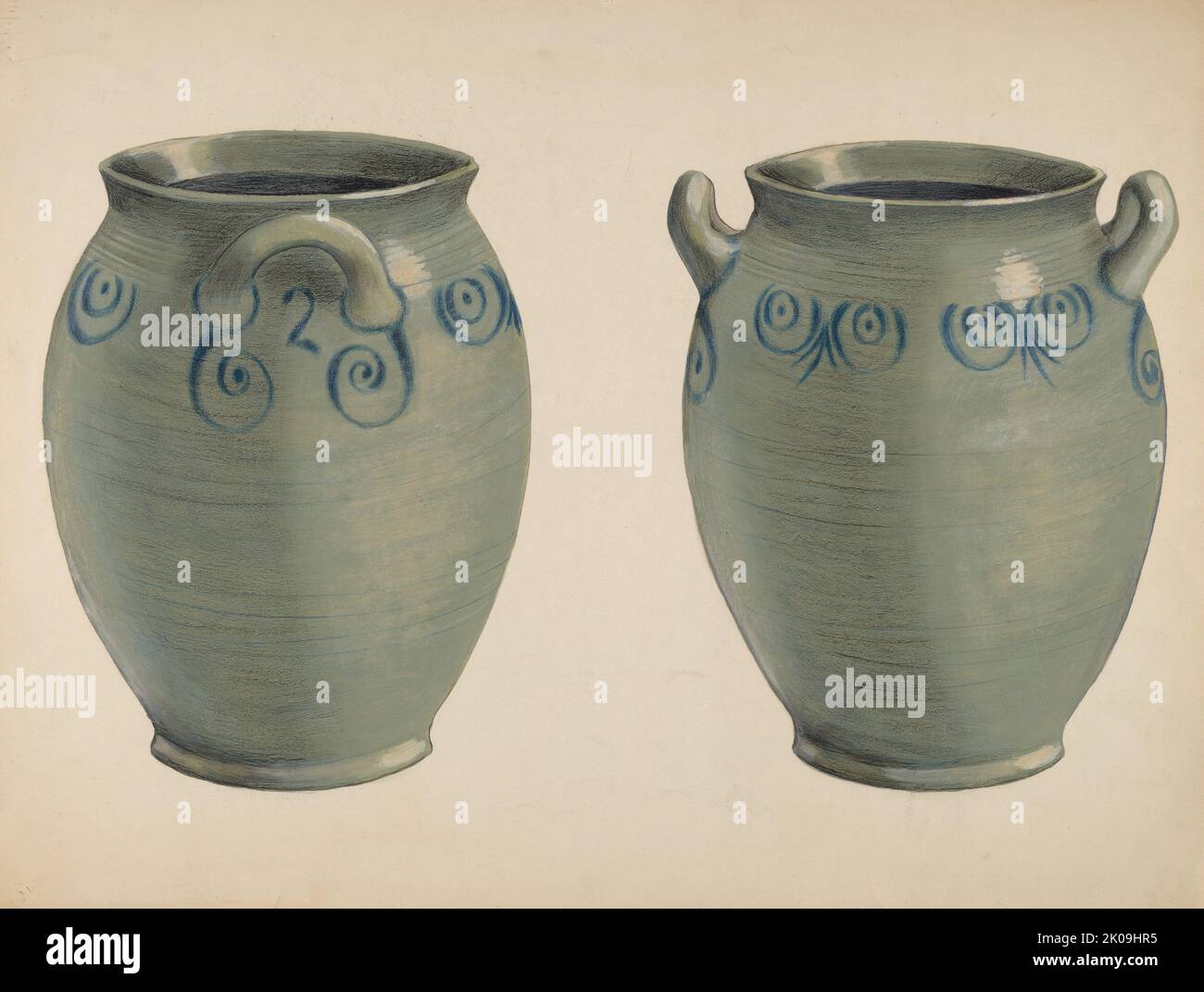 Two-Handled Crock, c. 1936 Stock Photo - Alamy