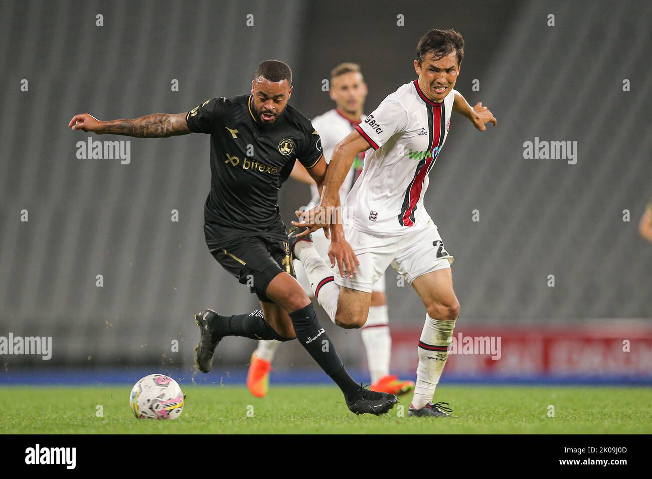 ISTANBUL, TURKEY - SEPTEMBER 10: Brandley Kuwas of Giresunspor, Otabek ...