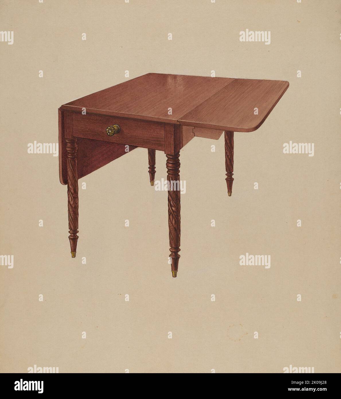 Dining Room Table, c. 1936 Stock Photo - Alamy