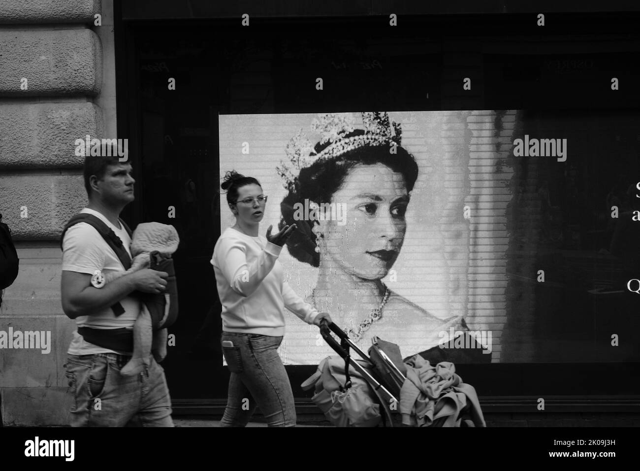 London was changed in the days after the death of Queen Elizabeth II ...