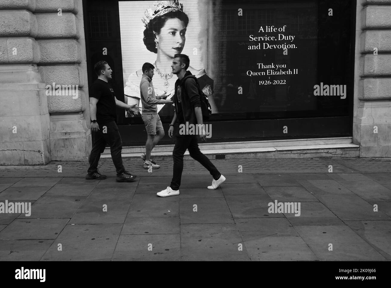 London was changed in the days after the death of Queen Elizabeth II ...