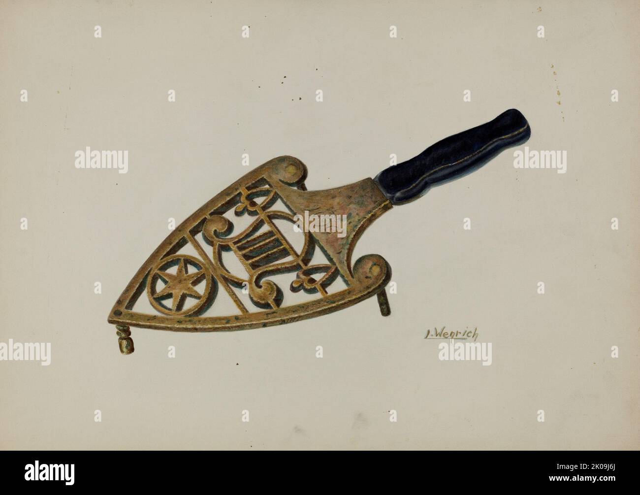 Flat Iron Stand, c. 1940 Stock Photo - Alamy