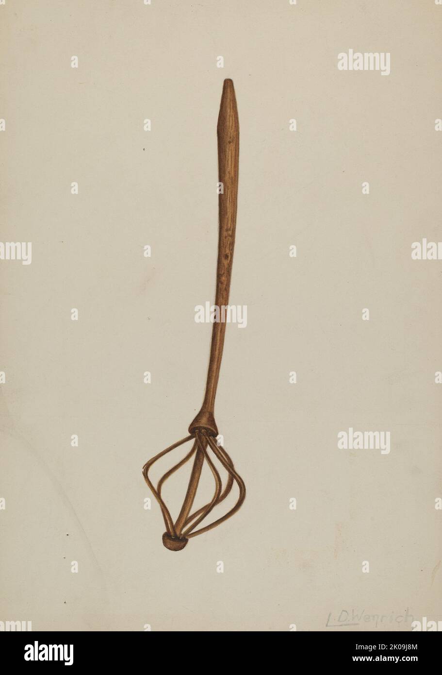 Wooden Egg Beater, c. 1940 Stock Photo - Alamy