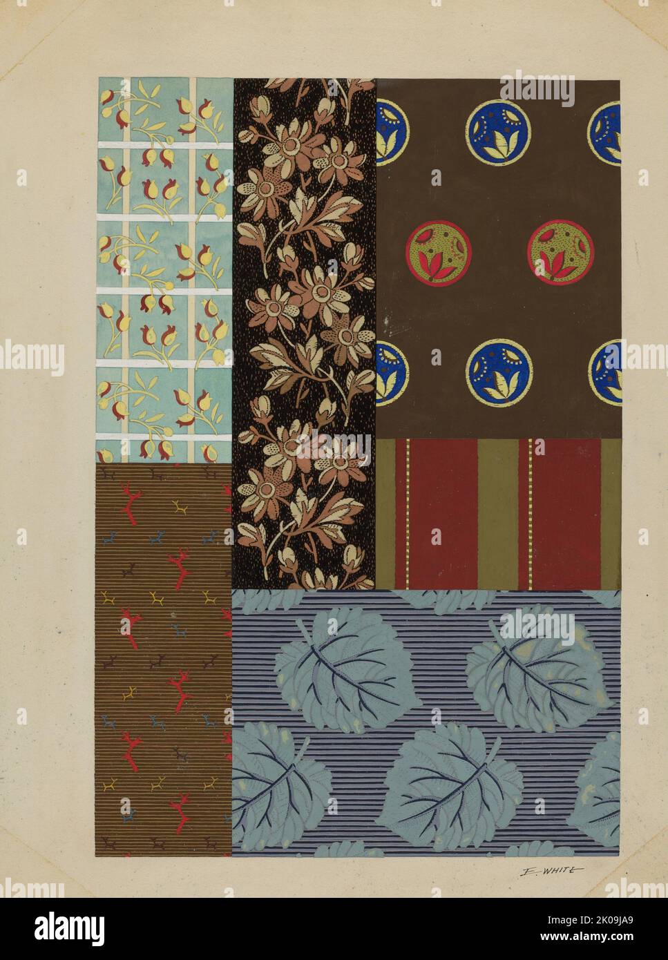 Materials from Quilt, c. 1936 Stock Photo - Alamy