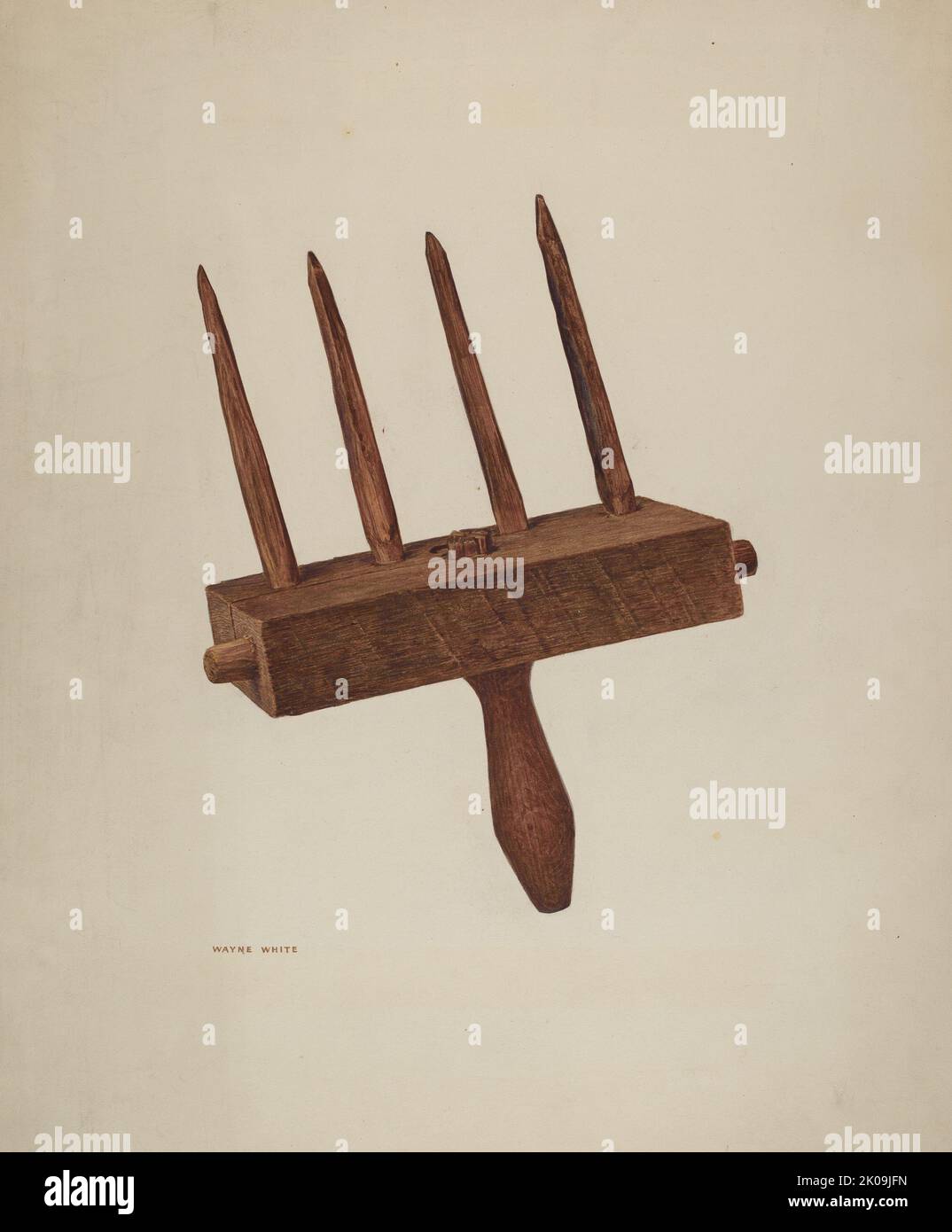 Straw Rake, 1940 Stock Photo - Alamy
