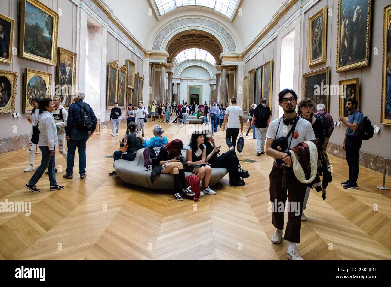 Paris, France - September 08, 2022 The Louvre, the largest museum in ...