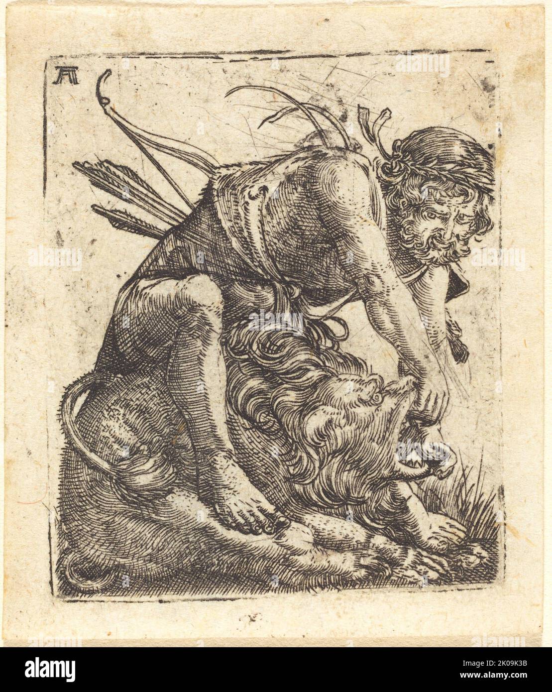 Hercules Overcoming the Nemean Lion, c. 1520/1525 Stock Photo - Alamy