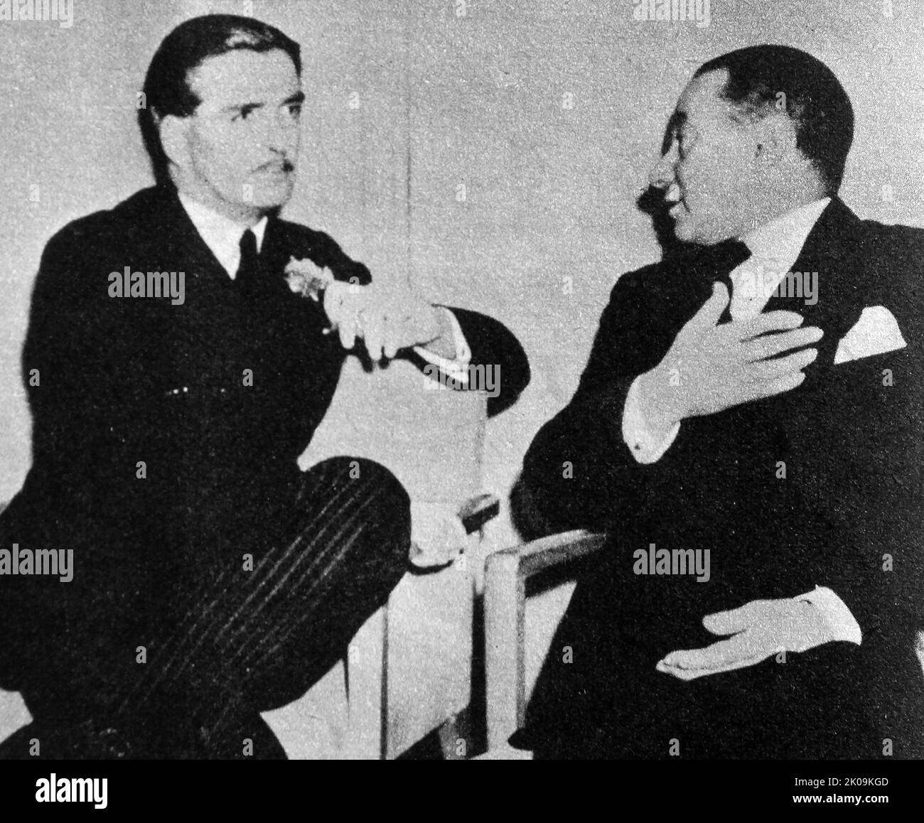 France's Prime Minister Paul Reynaud with British politician Anthony ...