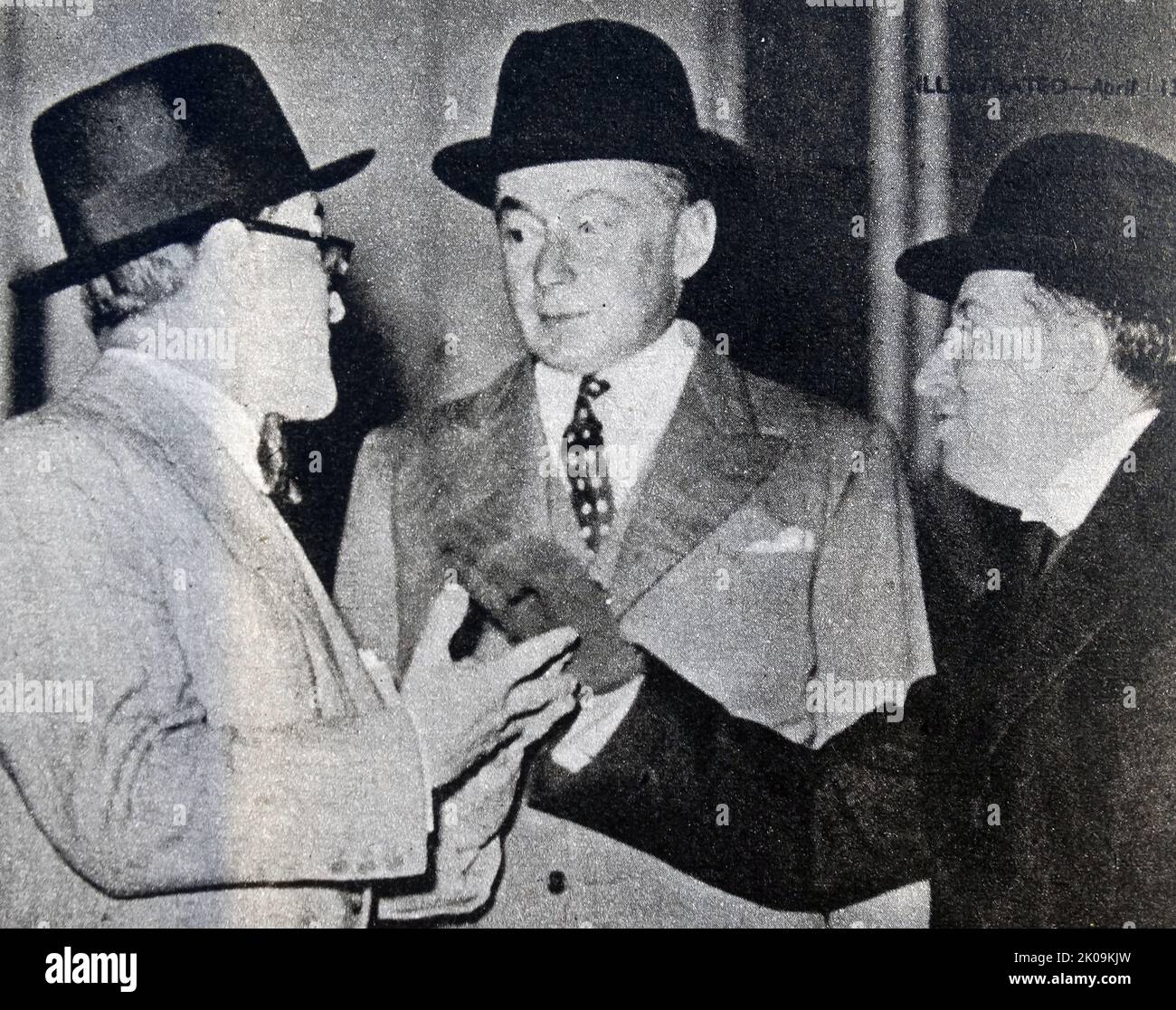 France's finance minister Paul Reynaud leaving the Chamber of Deputies ...