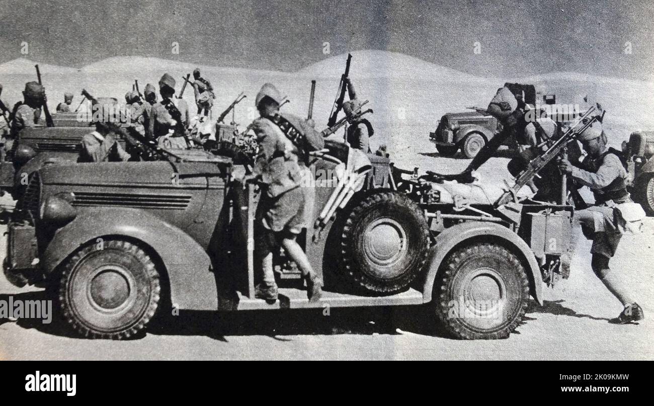 Mechanized section of the Egyptian Camel Corps which supported British ...
