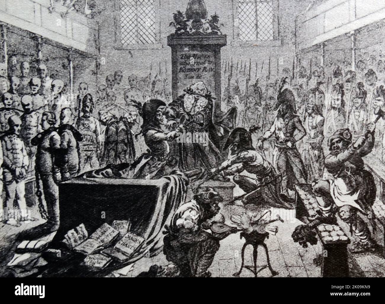The Threat to Democracy. Illustration showing the consequences of ...