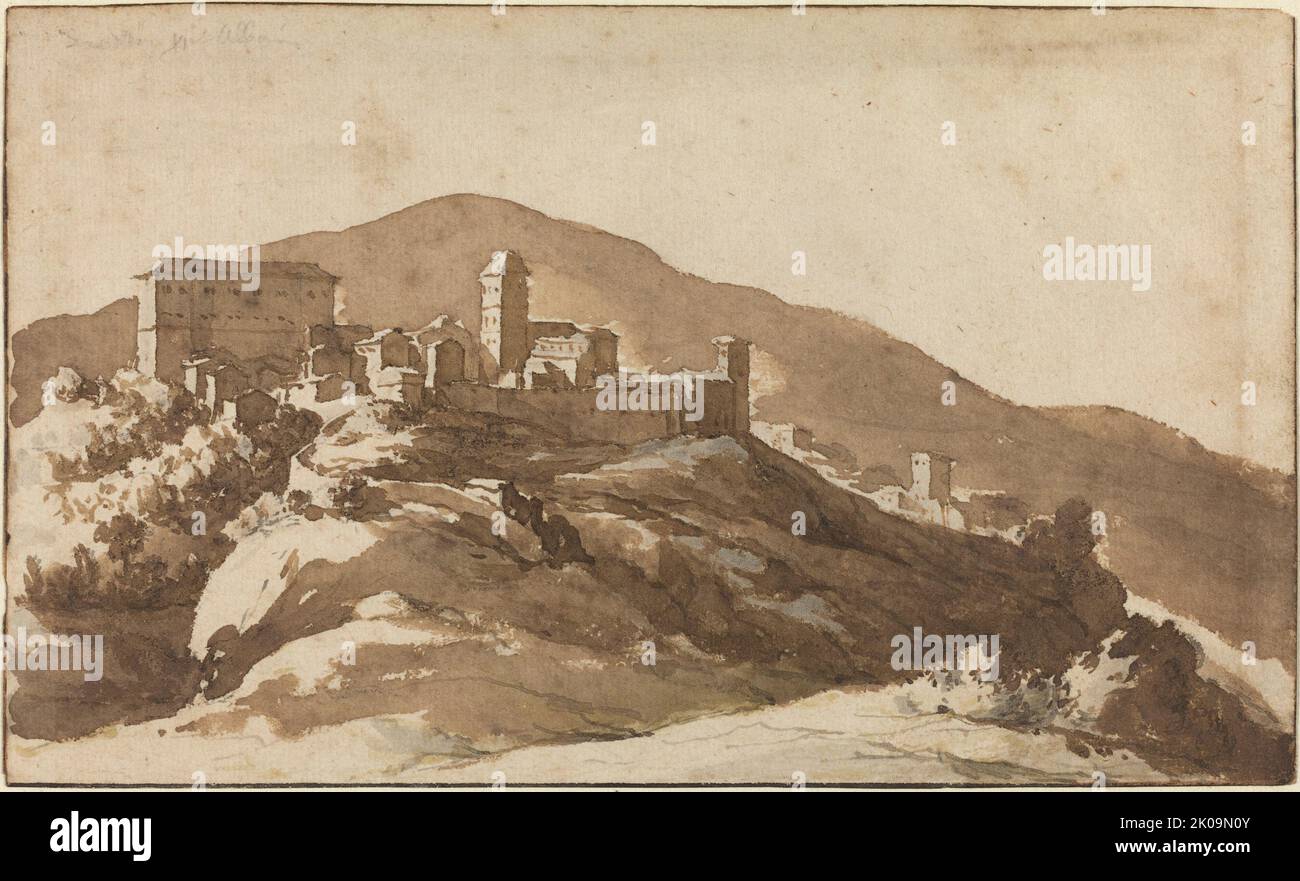 A View of Savelli near Albano Stock Photo - Alamy