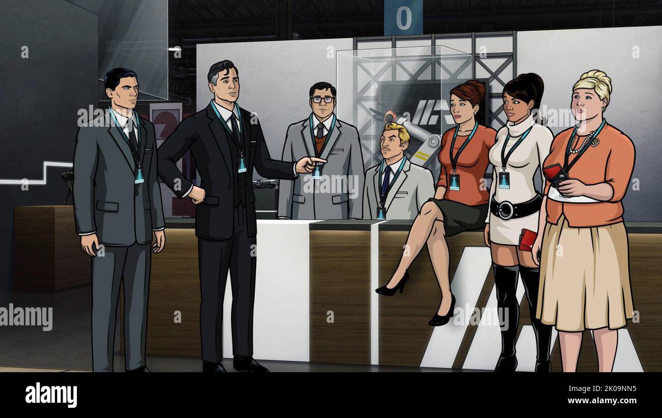 ARCHER, from left: Sterling Archer (voice: H. Jon Benjamin), Fabian ...