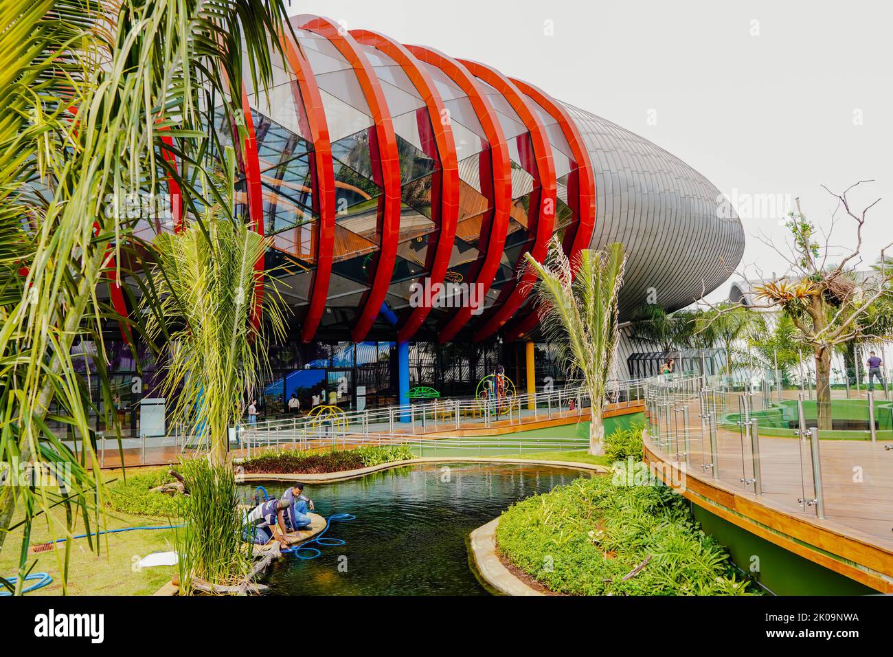 A view of the Bioparque Pantanal (Pantanal Aquarium), in Campo Grande ...