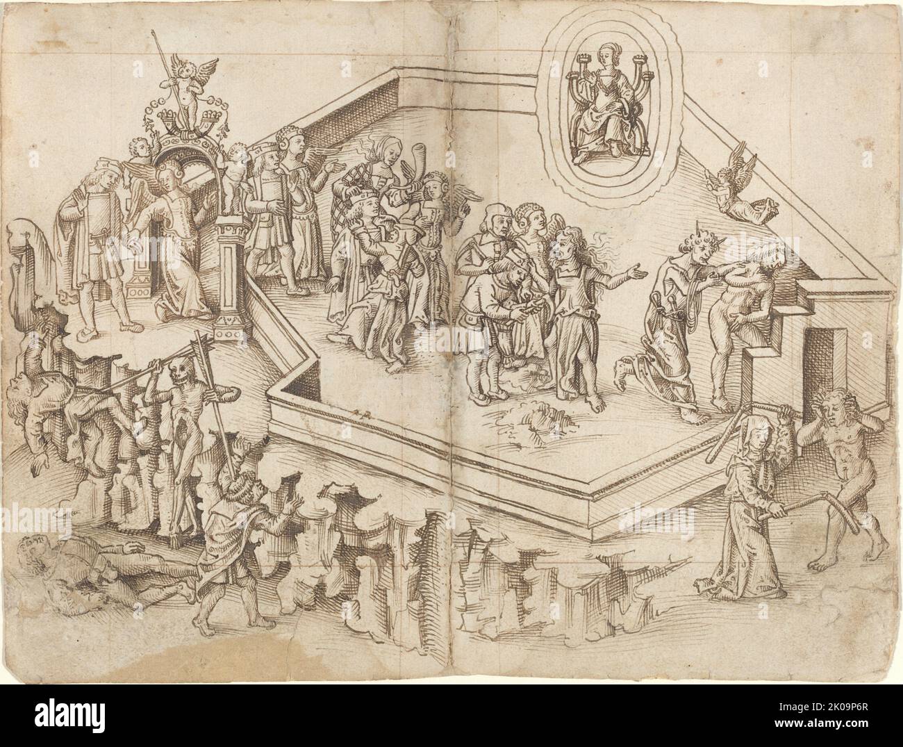 Allegory of the Life of a Scholar in a Rich Household [fol. 3 verso / 4 ...
