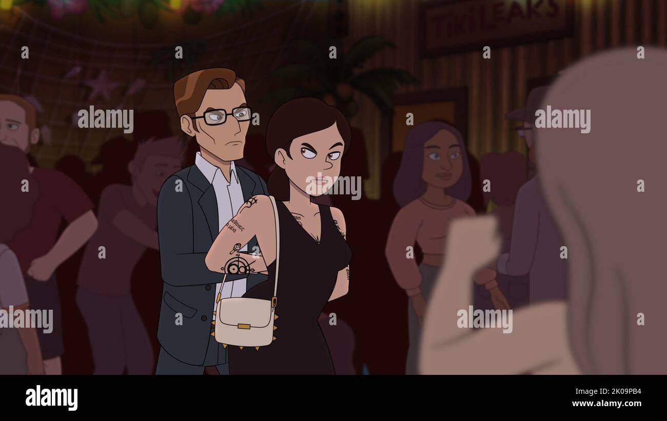 LITTLE DEMON, from left: Everett (voice: Patrick Wilson), Laura (voice ...