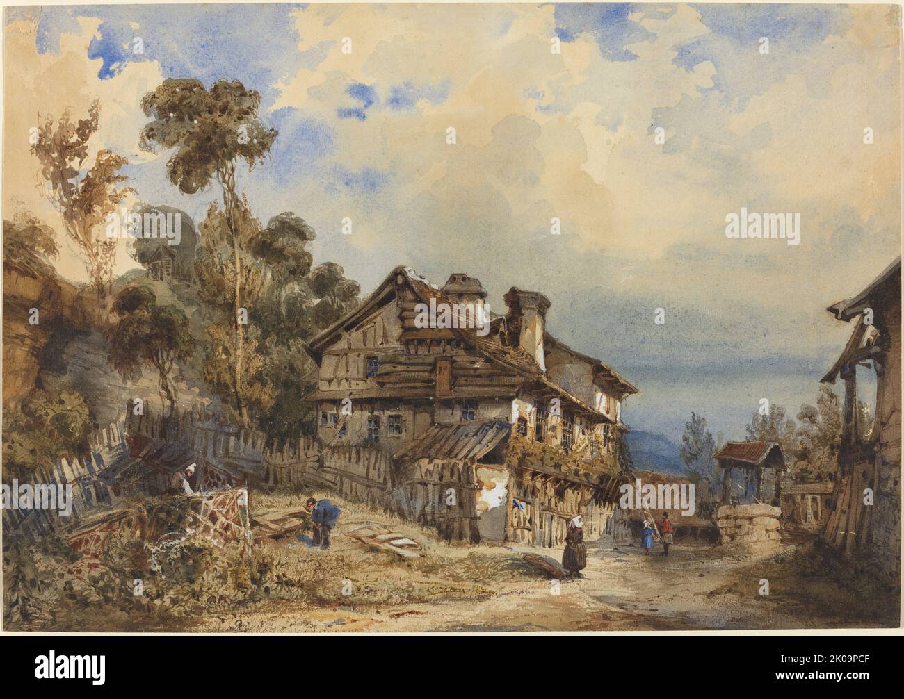 Rustic Landscape, 1830 Stock Photo - Alamy