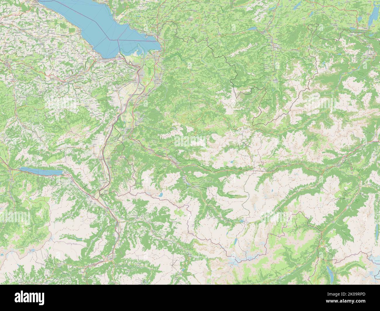 Vorarlberg, state of Austria. Open Street Map Stock Photo - Alamy