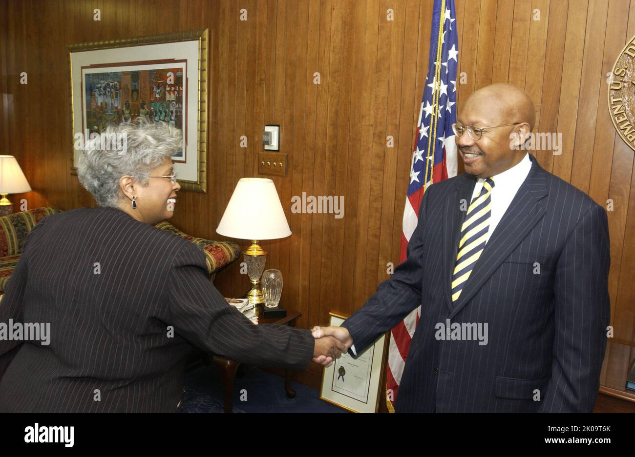 Secretary Alphonso Jackson with Estelle Franklin - Secretary Alphonso ...
