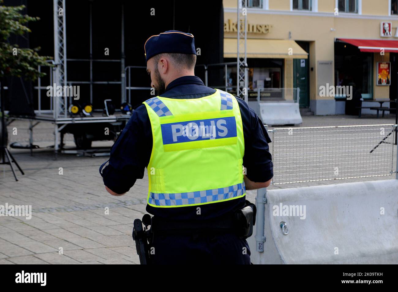 Malmo /Sweden/10 September 2022/Swedish police on ndutry during generla ...