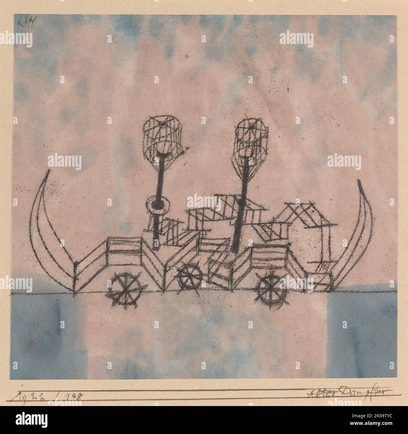 Alter Dampfer (Old Steamboat), 1922 Stock Photo - Alamy