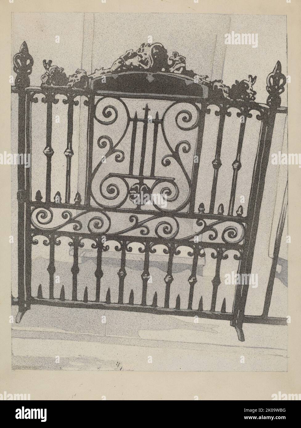 Metal gate 1930s hi-res stock photography and images - Alamy