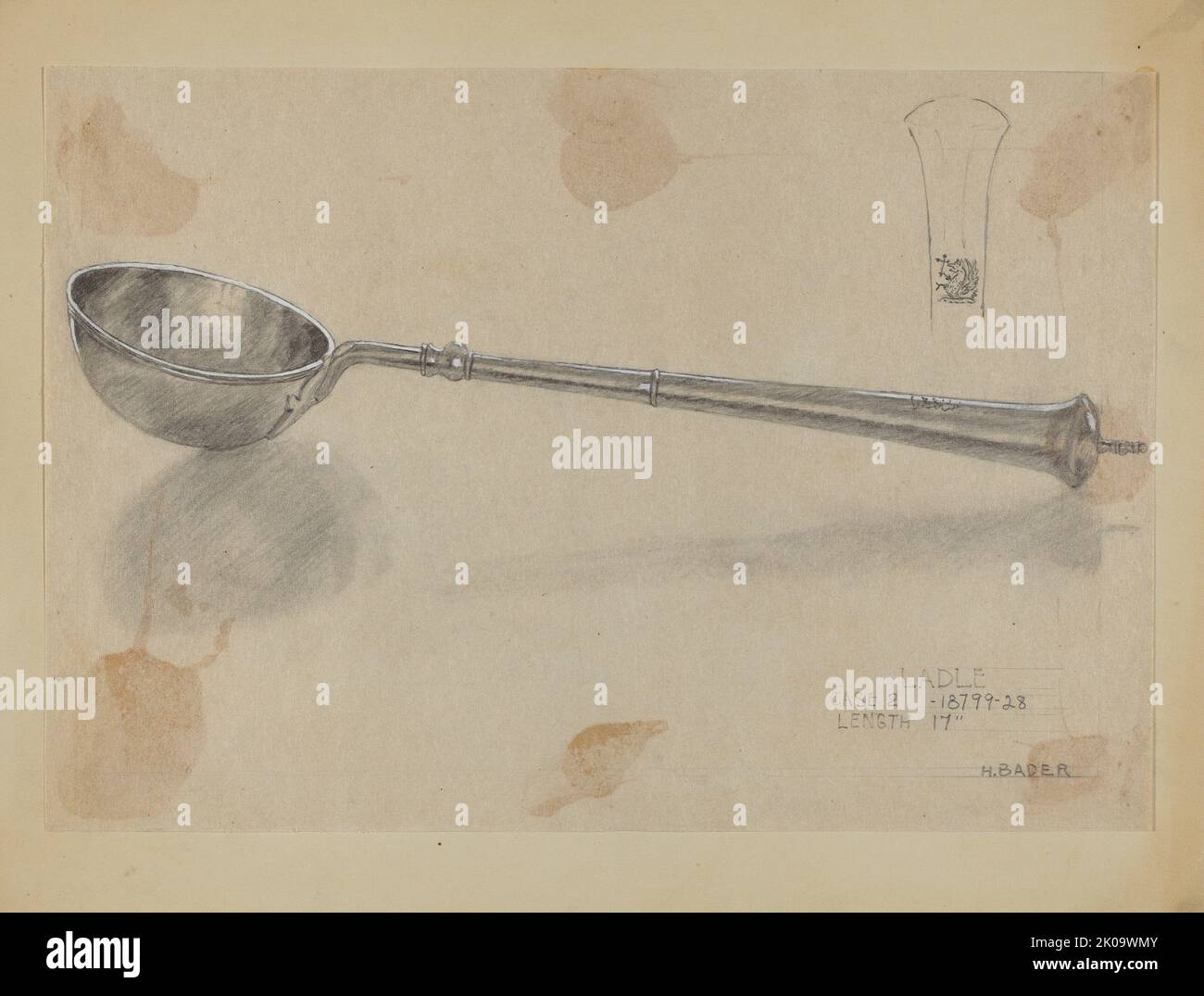 Silver Ladle, 1935/1942 Stock Photo - Alamy