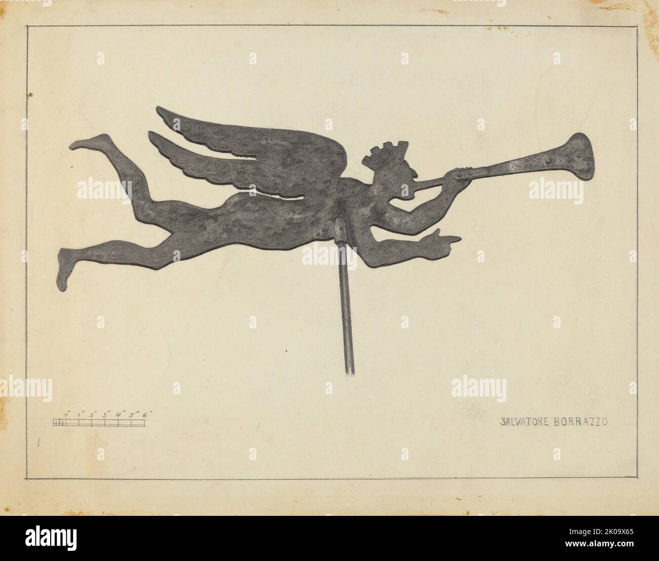 Weather Vane - Angel Gabriel, c. 1939 Stock Photo - Alamy