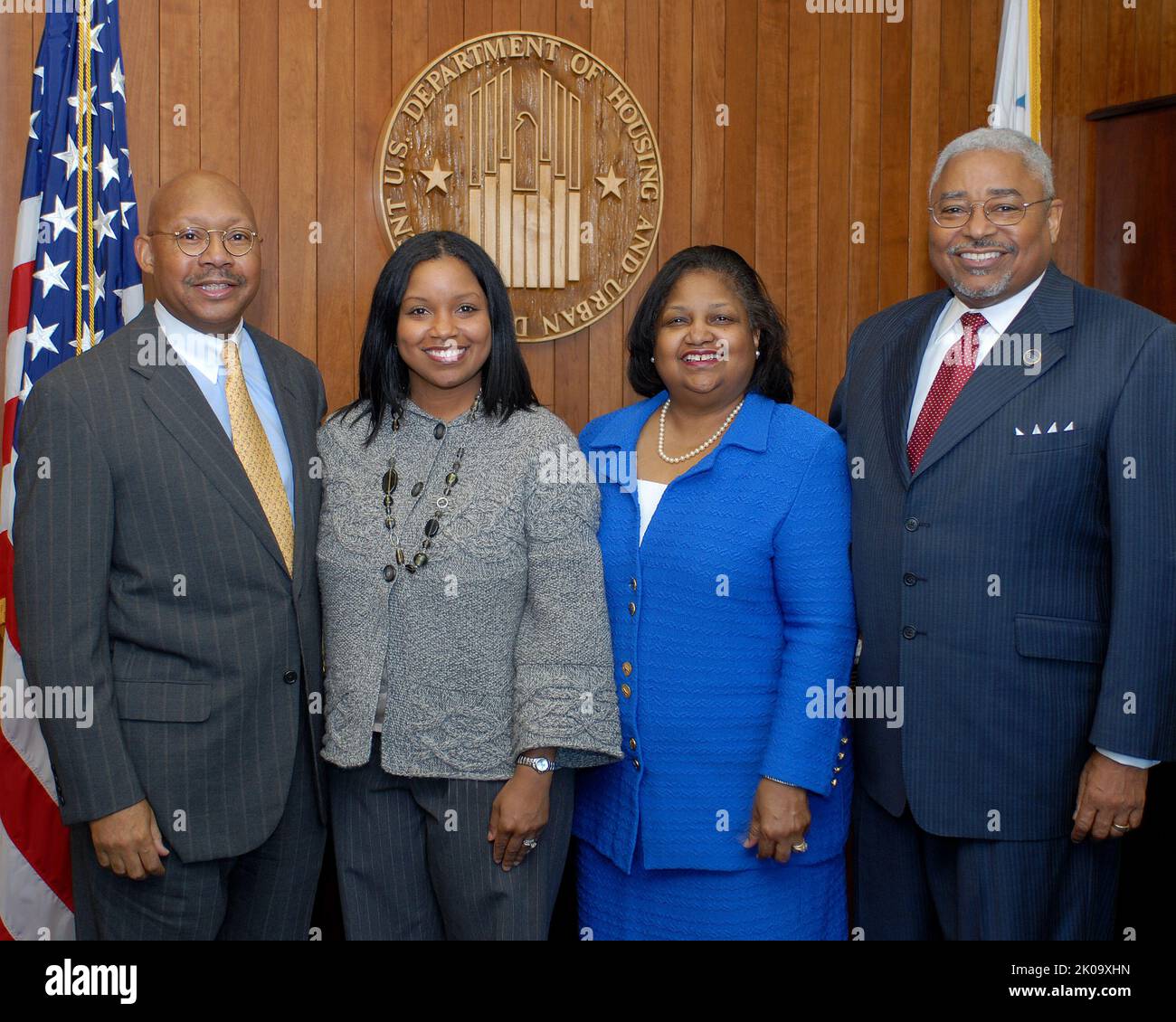 Secretary Alphonso Jackson with Deandra Cullen, Melvin Johnson, Marcy ...