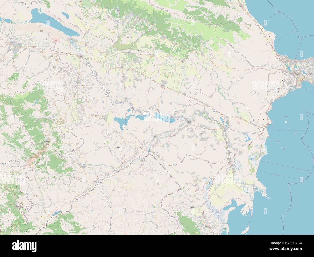 Aran, region of Azerbaijan. Open Street Map Stock Photo - Alamy