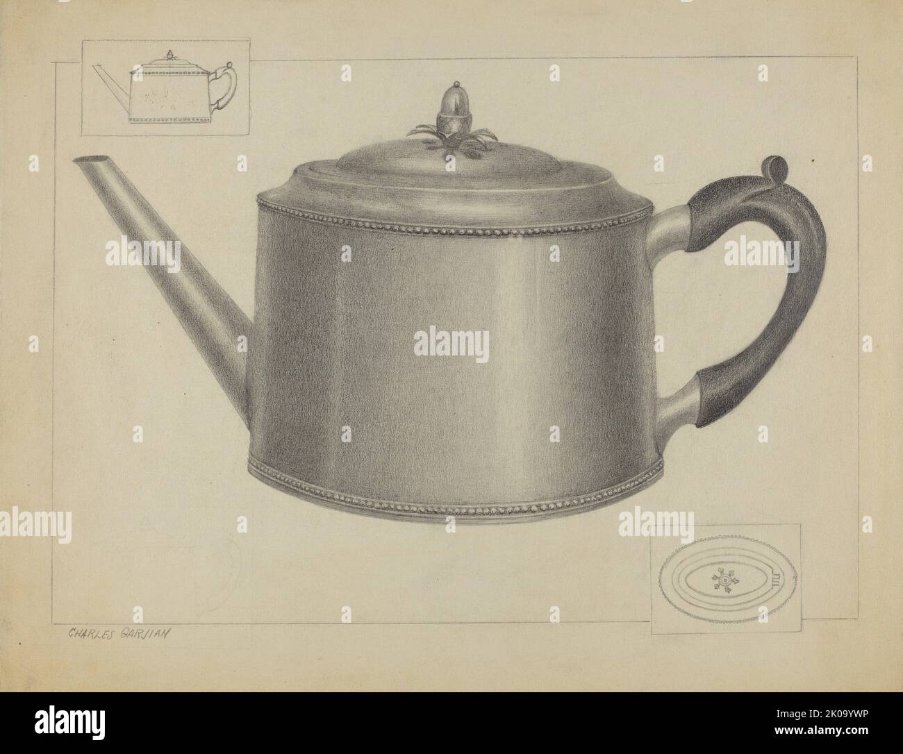 Silver Teapot, c. 1936 Stock Photo - Alamy