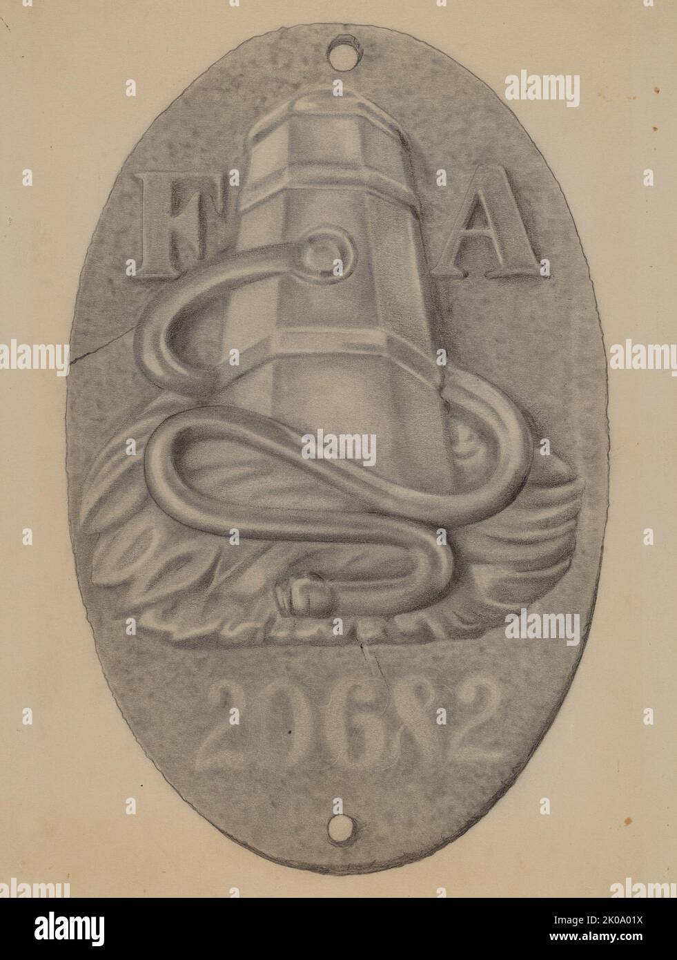 Firemark, c. 1936 Stock Photo - Alamy