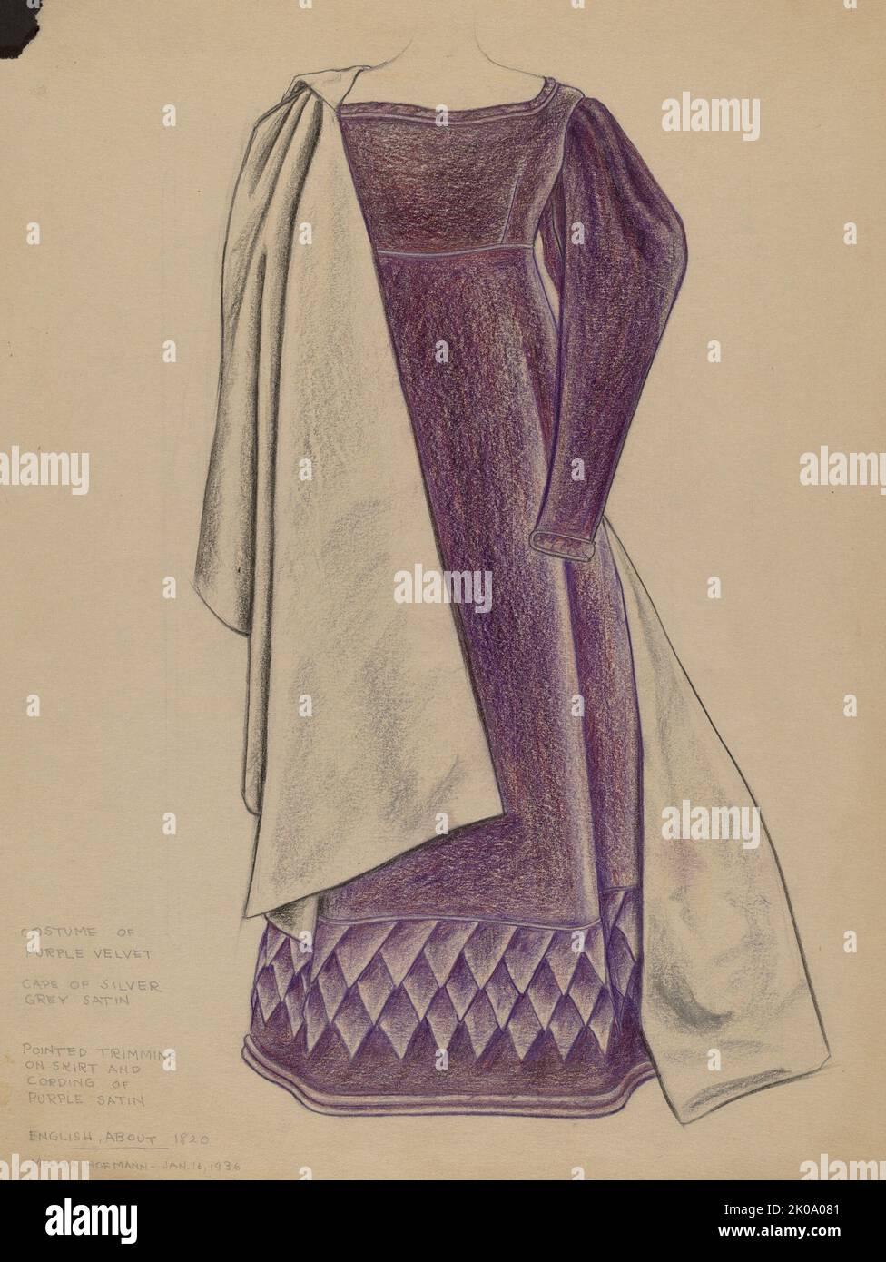 Dress, c. 1936 Stock Photo - Alamy