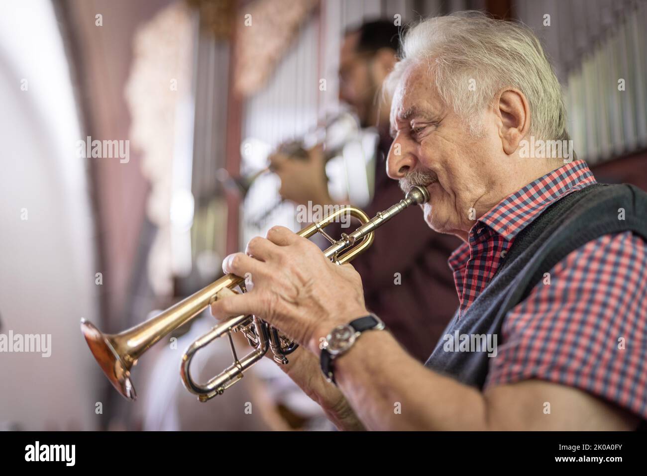 Cottbus, Germany. 10th Sep, 2022. Trumpet virtuoso Ludwig Güttler ...