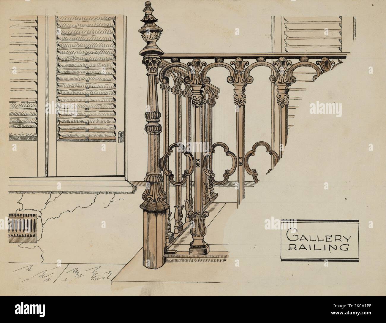 Gallery rail hi-res stock photography and images - Alamy
