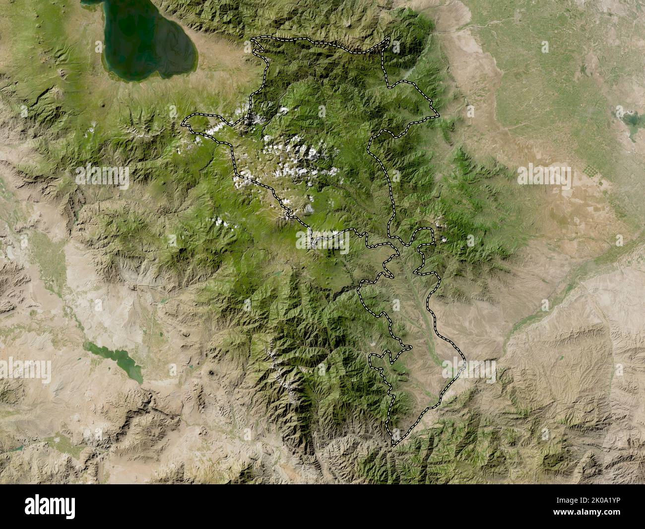 Azerbaijan map zoom border satellite hi-res stock photography and images - Alamy