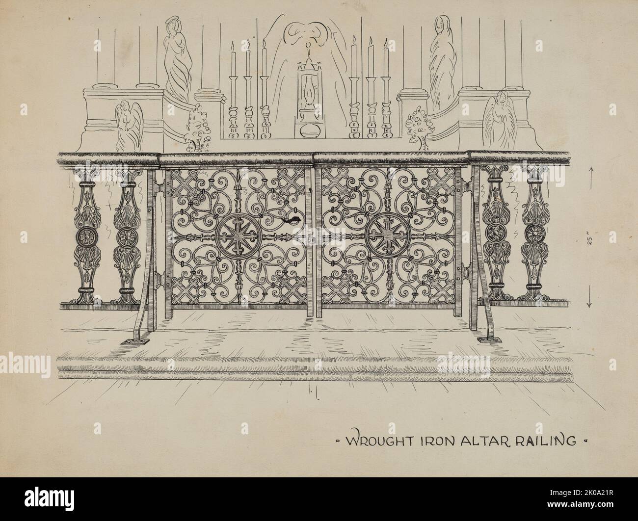 Altar rail gate hi-res stock photography and images - Alamy