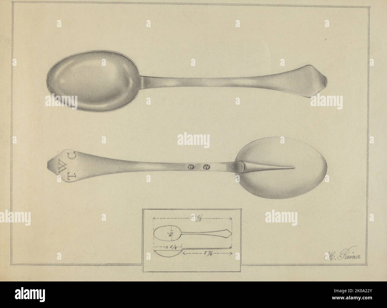 Silver Spoon, c. 1936 Stock Photo - Alamy