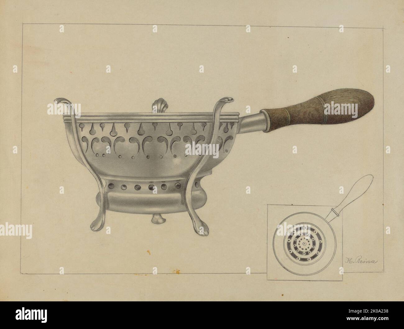 Silver Brazier, c. 1936 Stock Photo - Alamy