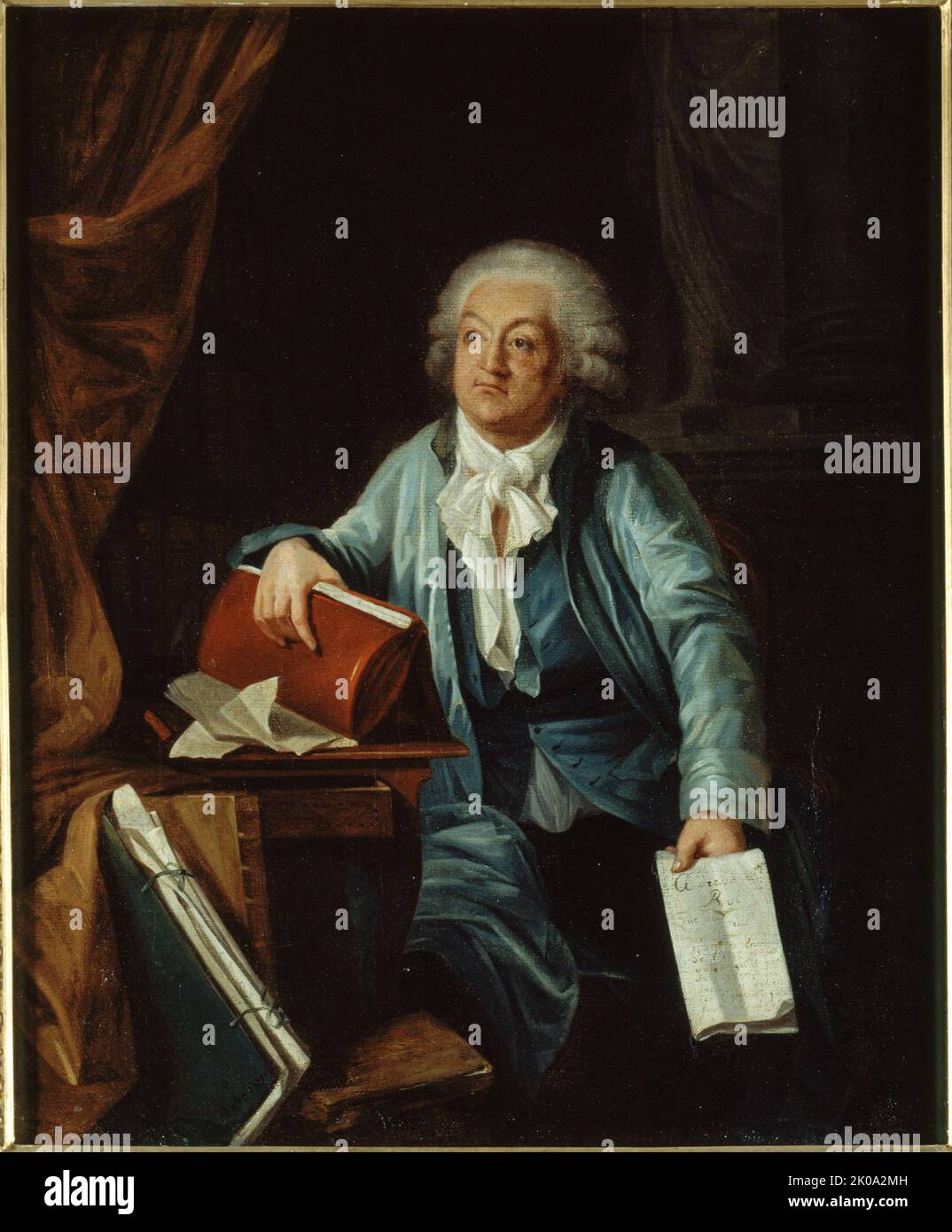 Portrait de Mirabeau (1749-1791) dans son cabinet de travail, 1791 ...